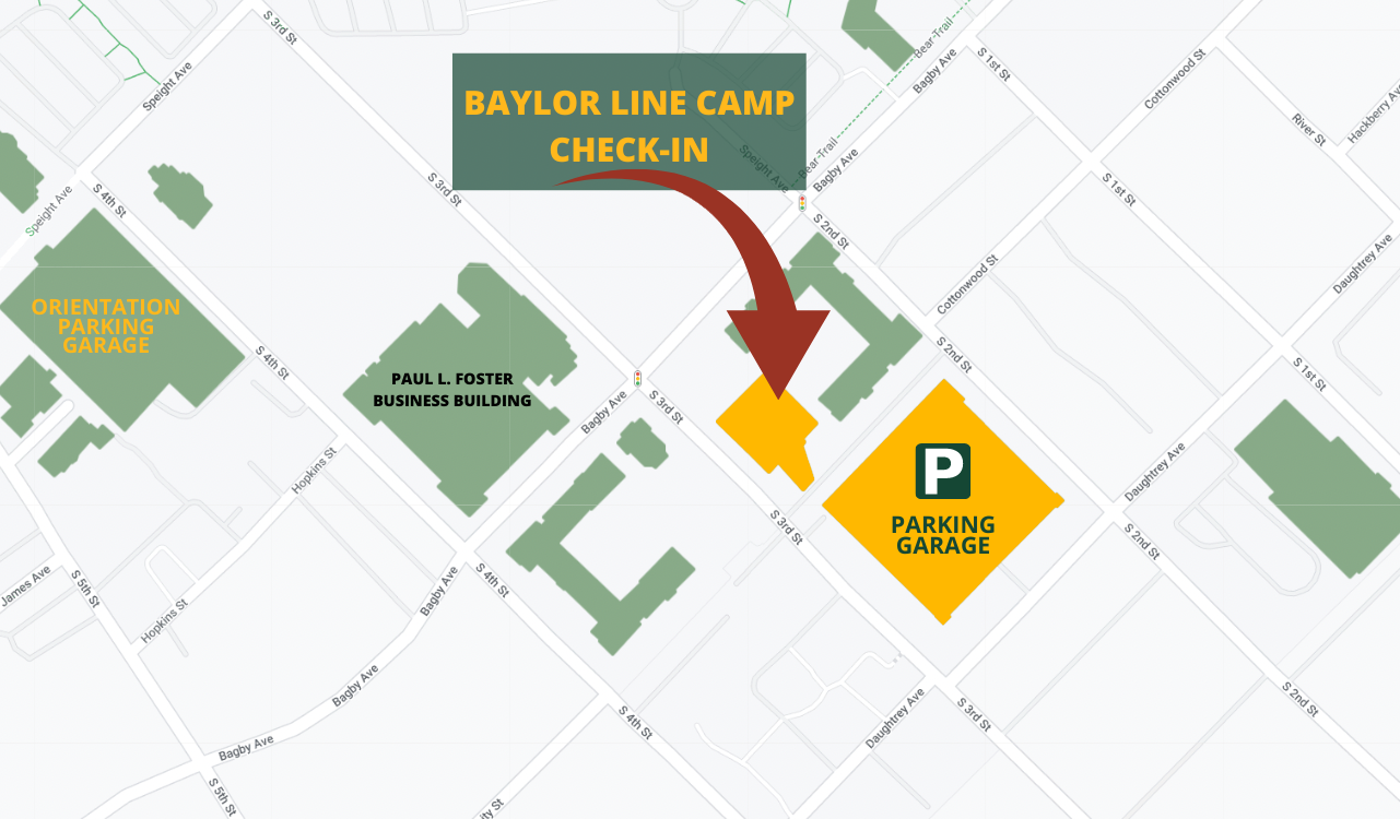 Baylor Line Camp Check-In Information | New Student Programs | Baylor ...